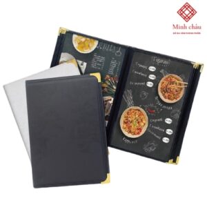 BÌA MENU - Sổ Da Minh Châu